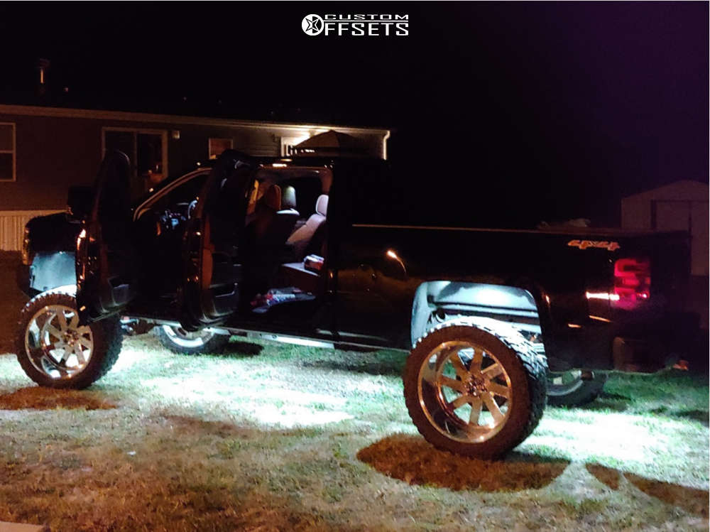 2014 Chevrolet Silverado 1500 with 24x14 -76 Fuel Forged Ff02 and 375 ...