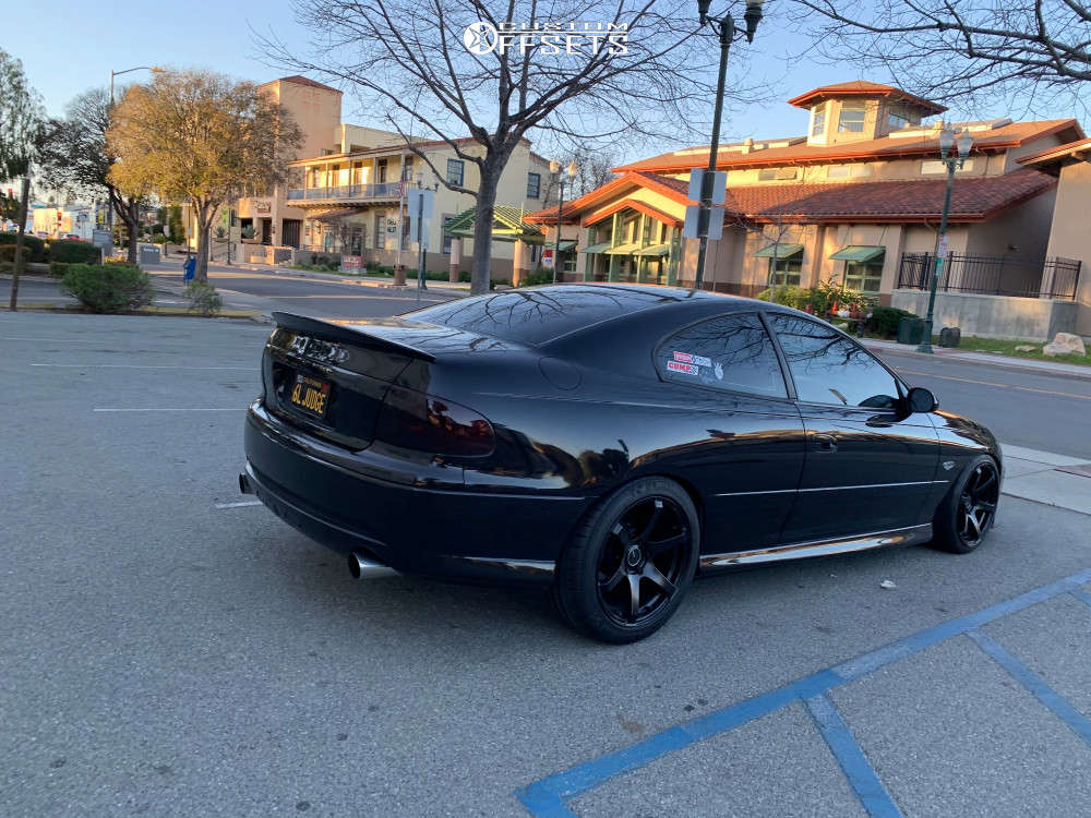 2005 Pontiac GTO with 18x9.5 35 Enkei T6s and 255/35R18 Kumho Ecsta ...