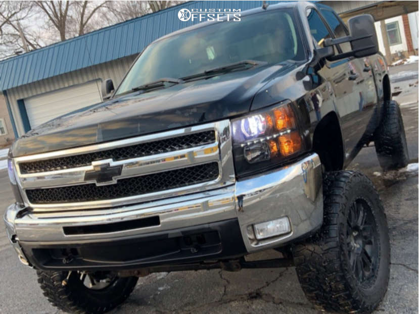 2012 Chevrolet Silverado 1500 with 18x9 18 Raceline Octane and 35/12 ...
