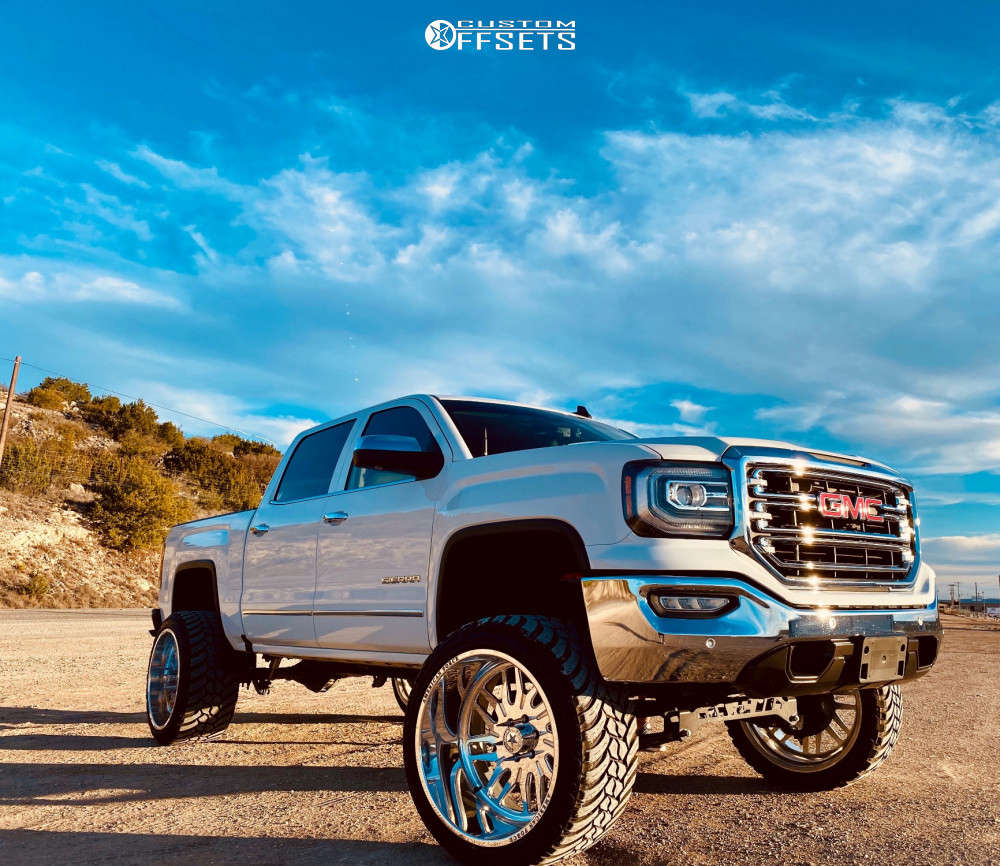 2018 GMC Sierra 1500 with 24x14 -73 American Force REDD and 35/13.5R24 ...