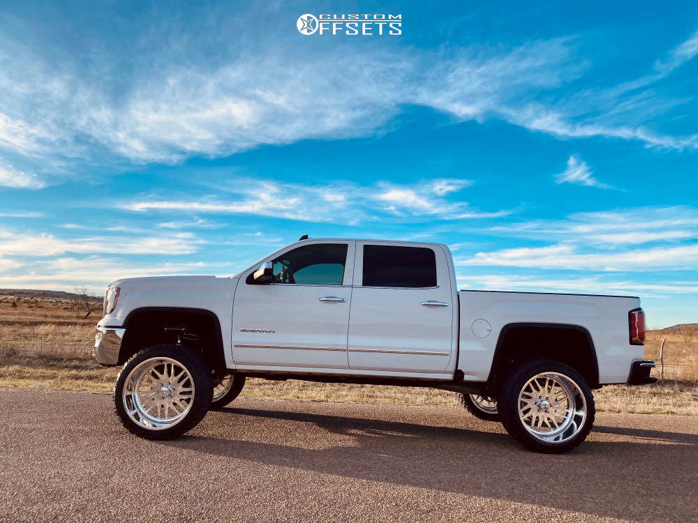 2018 GMC Sierra 1500 with 24x14 -73 American Force REDD and 35/13.5R24 ...
