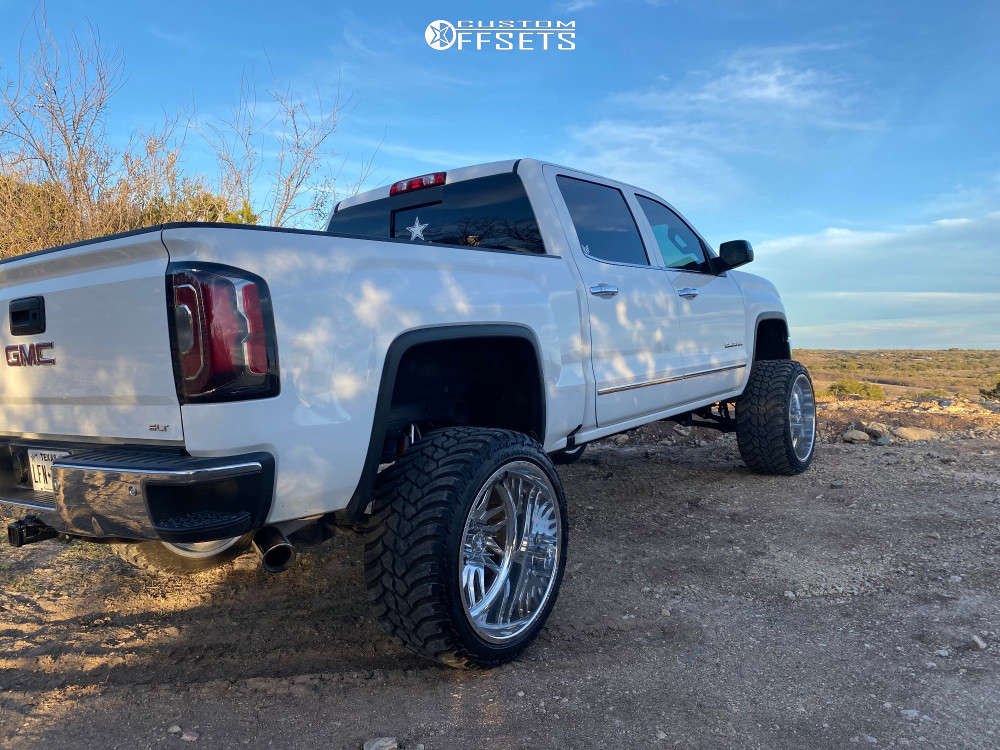 2018 GMC Sierra 1500 with 24x14 -73 American Force REDD and 35/13.5R24 ...