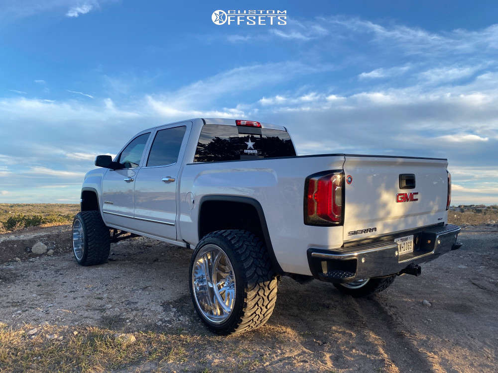 2018 GMC Sierra 1500 with 24x14 -73 American Force REDD and 35/13.5R24 ...