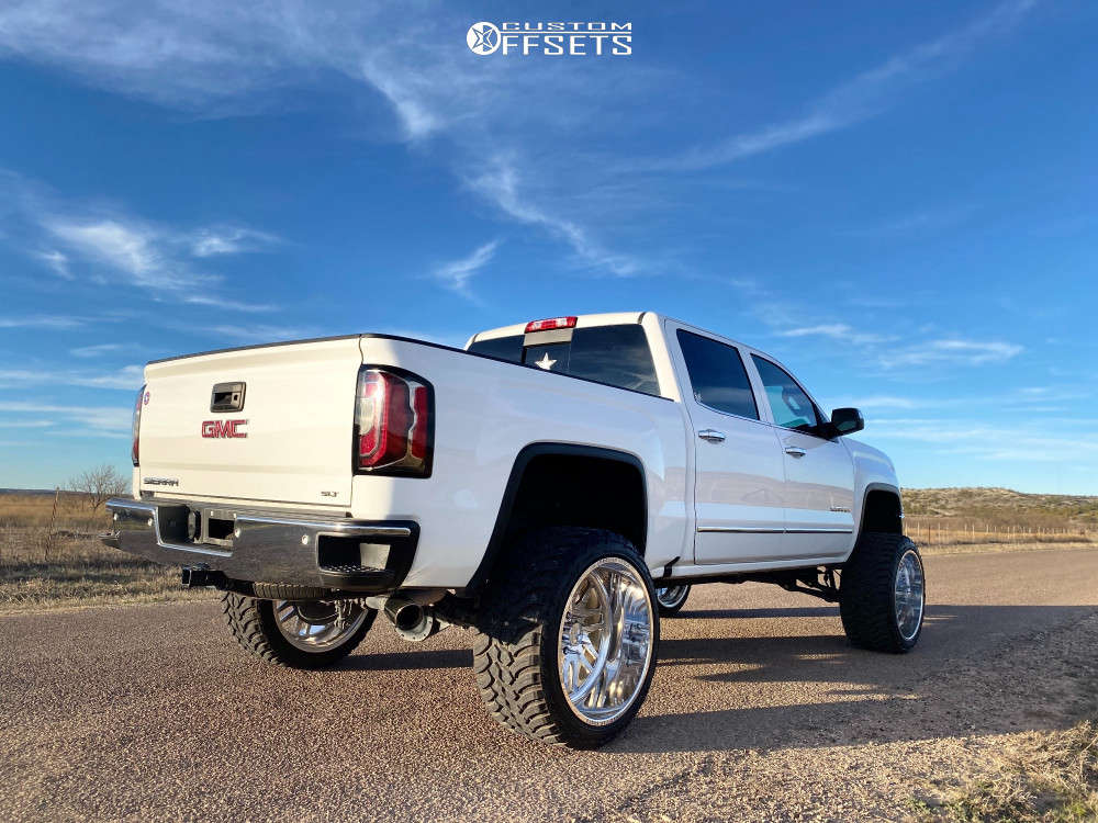 2018 GMC Sierra 1500 with 24x14 -73 American Force REDD and 35/13.5R24 ...