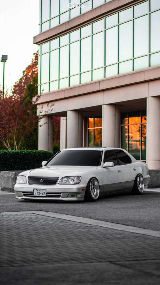 1999 Lexus LS400 with 18x10.5 22 ESR CS15 and 225/35R18 Federal SS595 ...