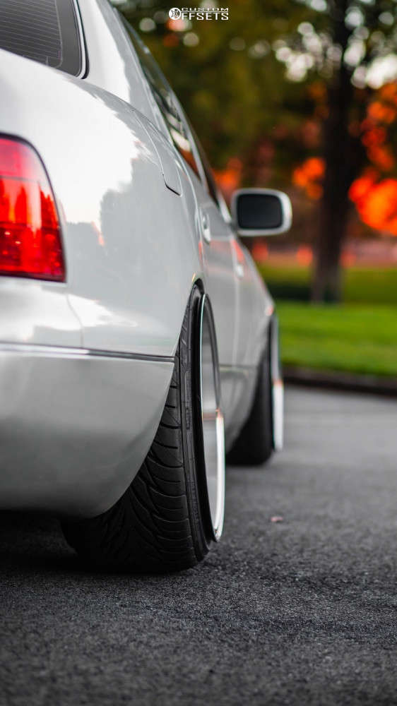 1999 Lexus LS400 with 18x10.5 22 ESR CS15 and 225/35R18 Federal SS595 ...