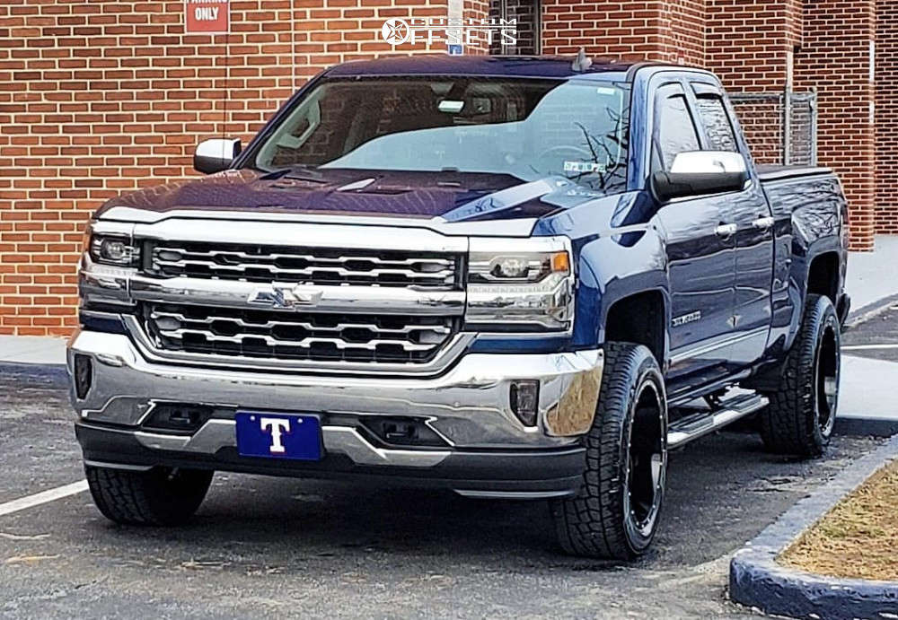 2016 Chevrolet Silverado 1500 with 20x10 -25 Ultra Hunter and 275/55R20 ...