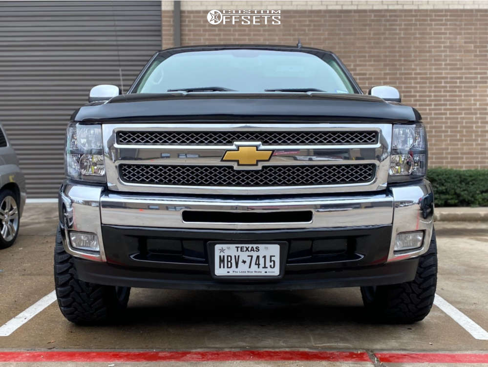 2012 Chevrolet Silverado 1500 with 22x12 -44 Xtreme Force Xf2 and 33/12 ...