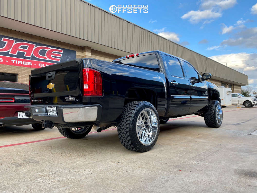2012 Chevrolet Silverado 1500 with 22x12 -44 Xtreme Force Xf2 and 33/12 ...