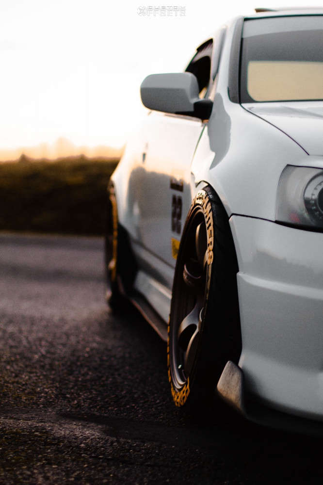 2006 Acura RSX with 18x10.5 12 Rays Engineering 57DR and 255/35R18 ...