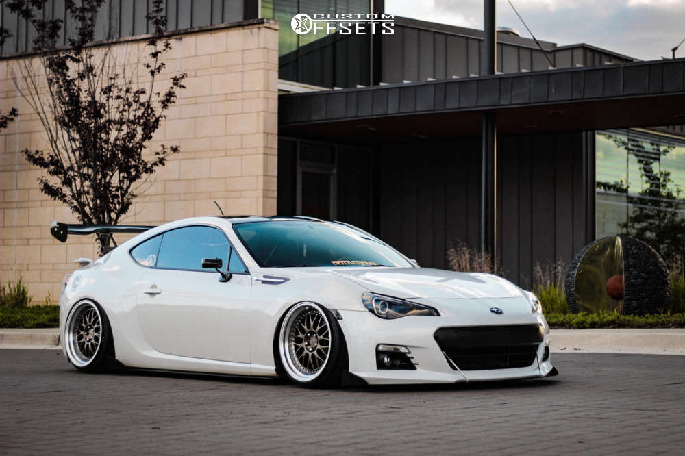 2013 Subaru BRZ with 18x9.5 35 ESR Sr01 and 215/35R18 Nankang NS-25 and ...