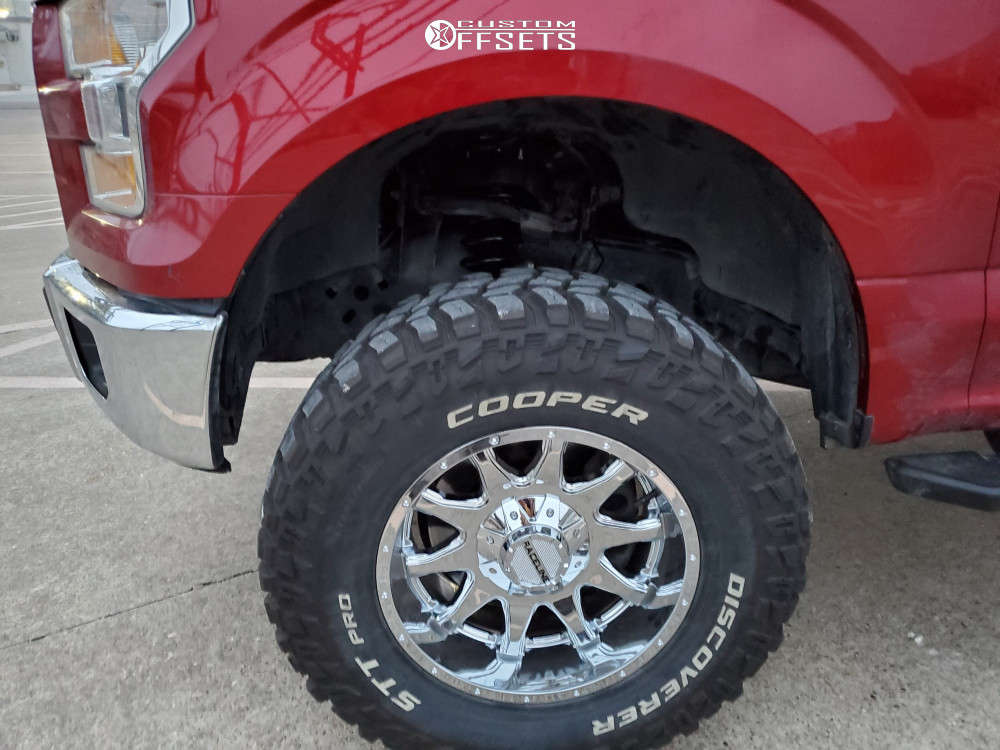 2015 Ford F-150 with 18x9 -12 Raceline Shift and 295/70R18 Cooper ...