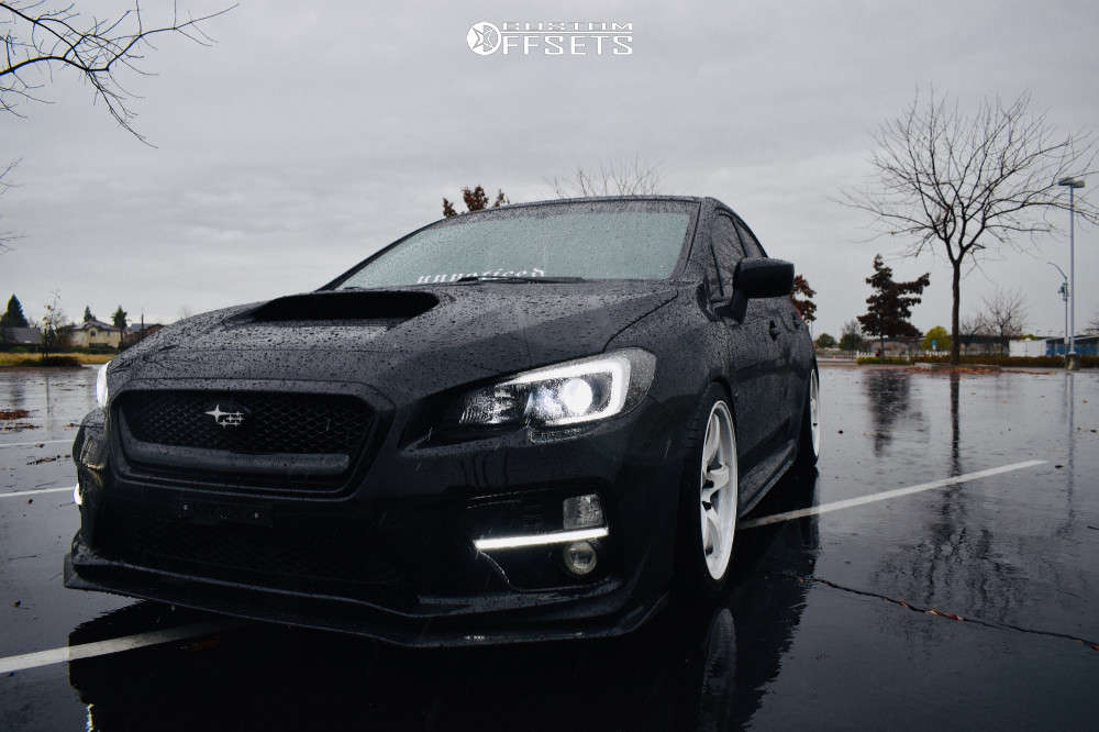 2015 Subaru WRX with 18x9.5 38 Gram Lights 57cr and 255/35R18 Achilles ...