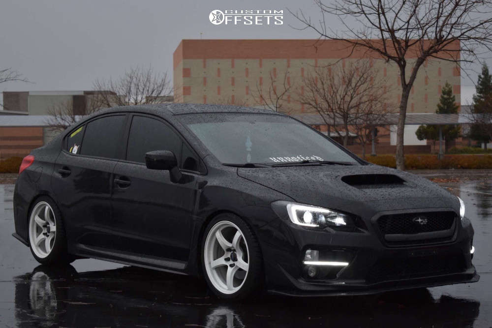 2015 Subaru WRX with 18x9.5 38 Gram Lights 57cr and 255/35R18 Achilles ...