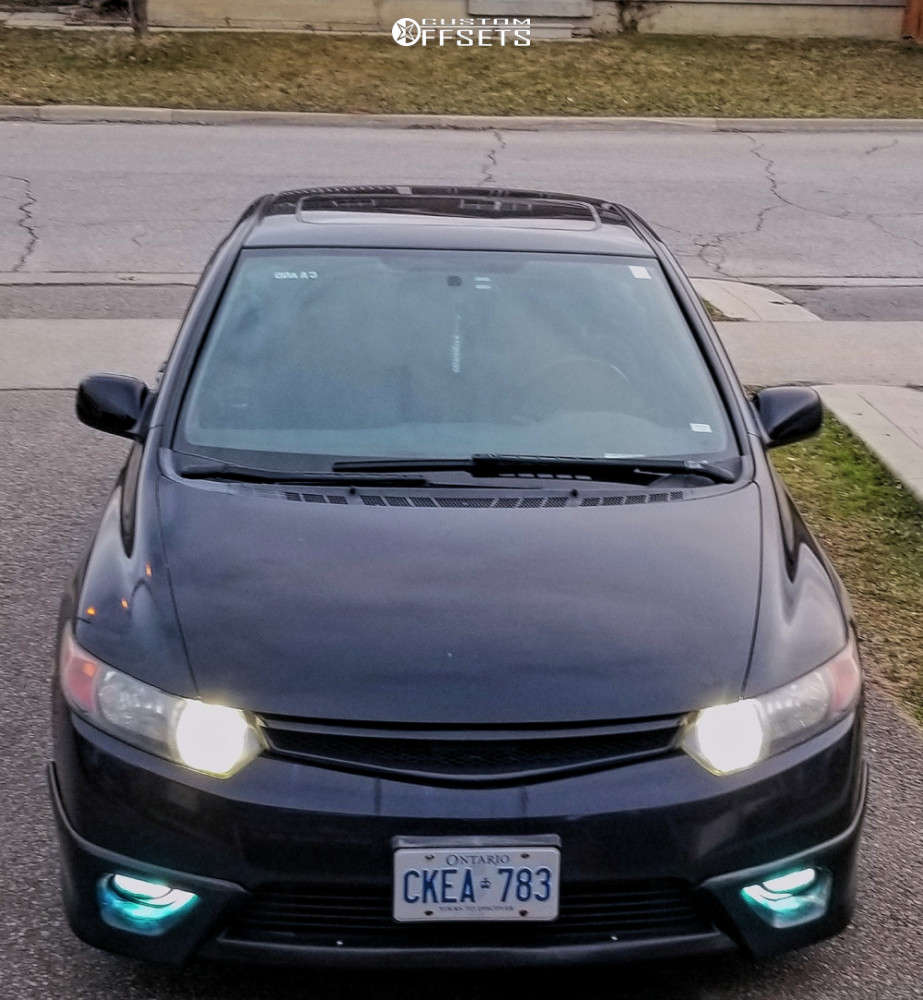 2006 Honda Civic with 17x7.5 40 RTX Amaze II and 225/45R17 Continental ...