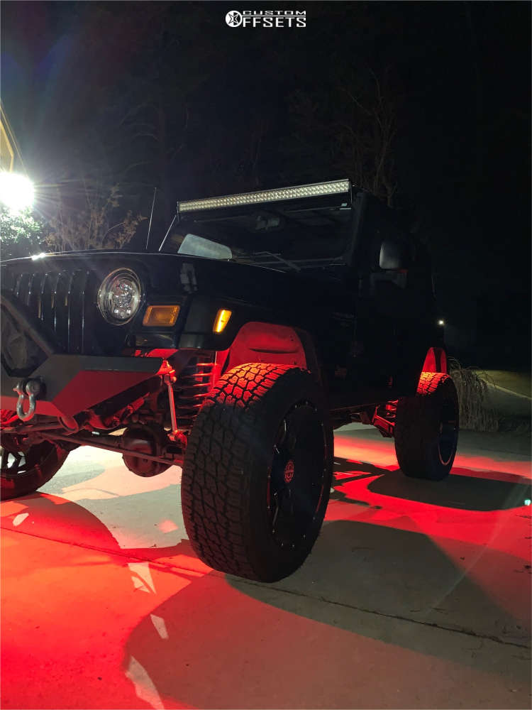 2000 Jeep TJ with 20x10 -24 Scorpion Sc19 and 285/55R20 Nitto Terra ...
