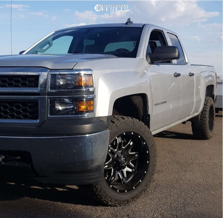2015 Chevrolet Silverado 1500 with 20x10 -12 Fuel Lethal and 285/55R20 ...
