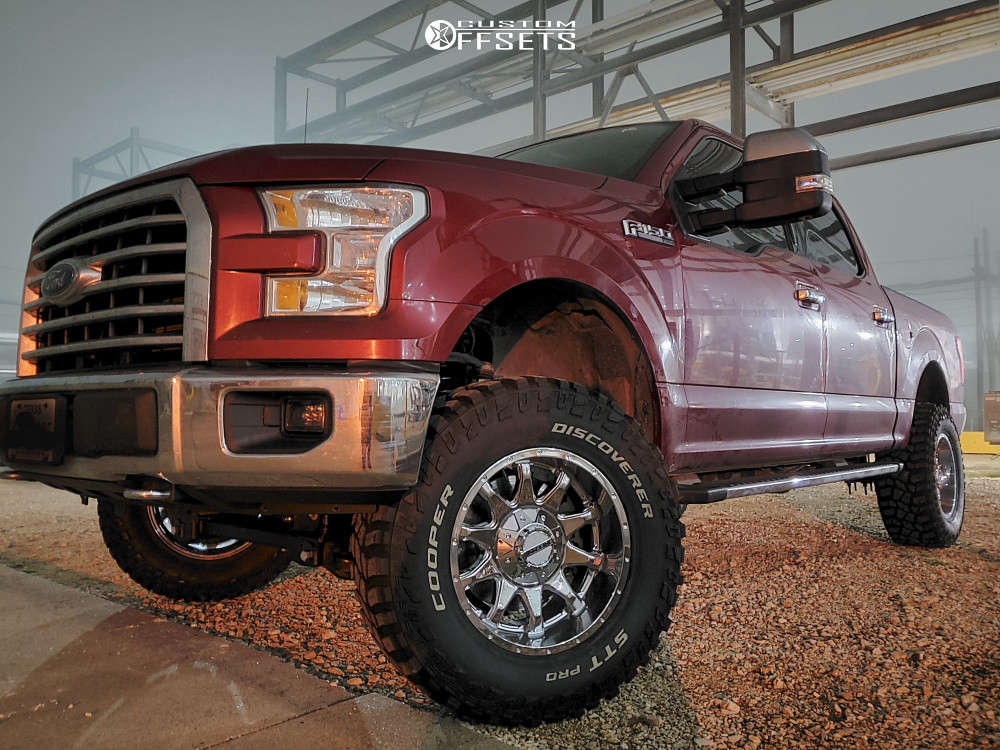 2015 Ford F-150 with 18x9 -12 Raceline Shift and 295/70R18 Cooper ...