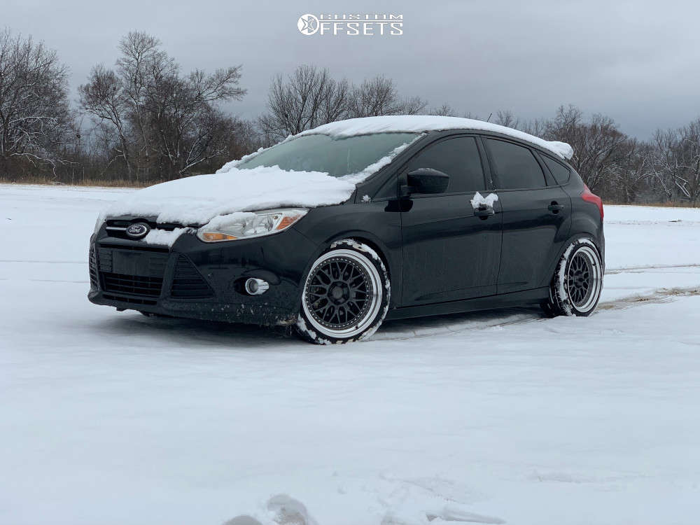 2012 Ford Focus with 18x9.5 35 ESR Sr01 and 235/40R18 Nitto NT555 G2 ...