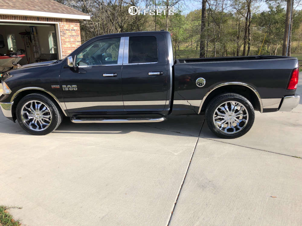 2016 Ram 1500 with 22x9.5 15 VCT Godfather and 275/50R22 Toyo Tires ...