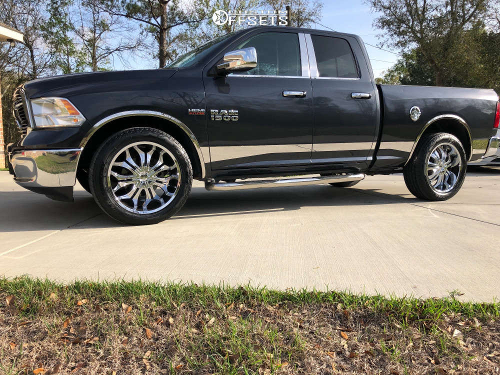 2016 Ram 1500 with 22x9.5 15 VCT Godfather and 275/50R22 Toyo Tires ...