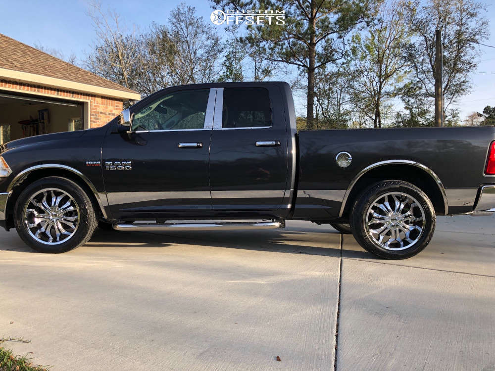 2016 Ram 1500 with 22x9.5 15 VCT Godfather and 275/50R22 Toyo Tires ...