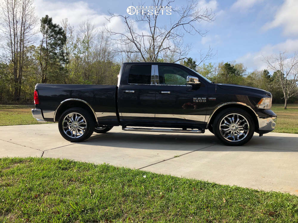 2016 Ram 1500 with 22x9.5 15 VCT Godfather and 275/50R22 Toyo Tires ...