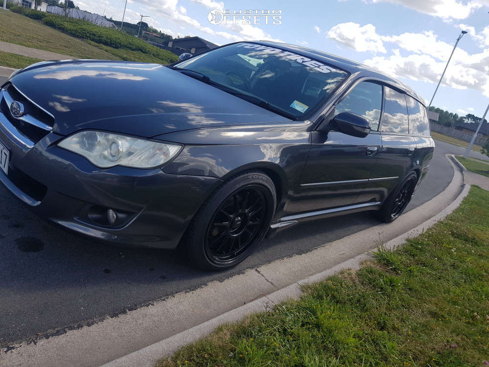 2006 Subaru Legacy with 18x8.5 35 Konig Hypergram and 215/45R18 Toyo ...