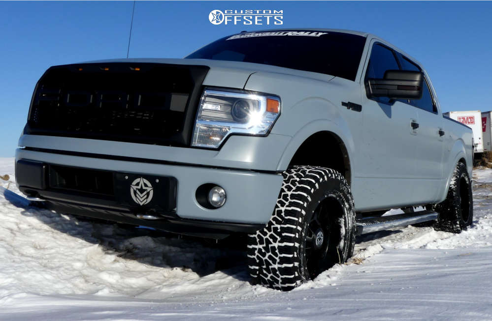 2014 Ford F-150 with 20x10 -24 Anthem Off-Road Gunner and 305/55R20 Falken WildPeak AT3W and ...
