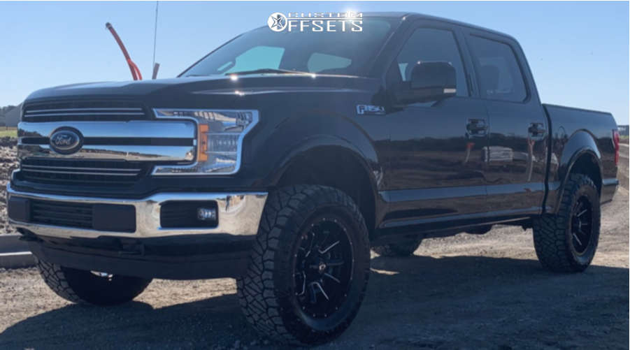 2019 Ford F-150 with 20x9 12 Vision Bomb and 35/12.5R20 Nitto Ridge ...