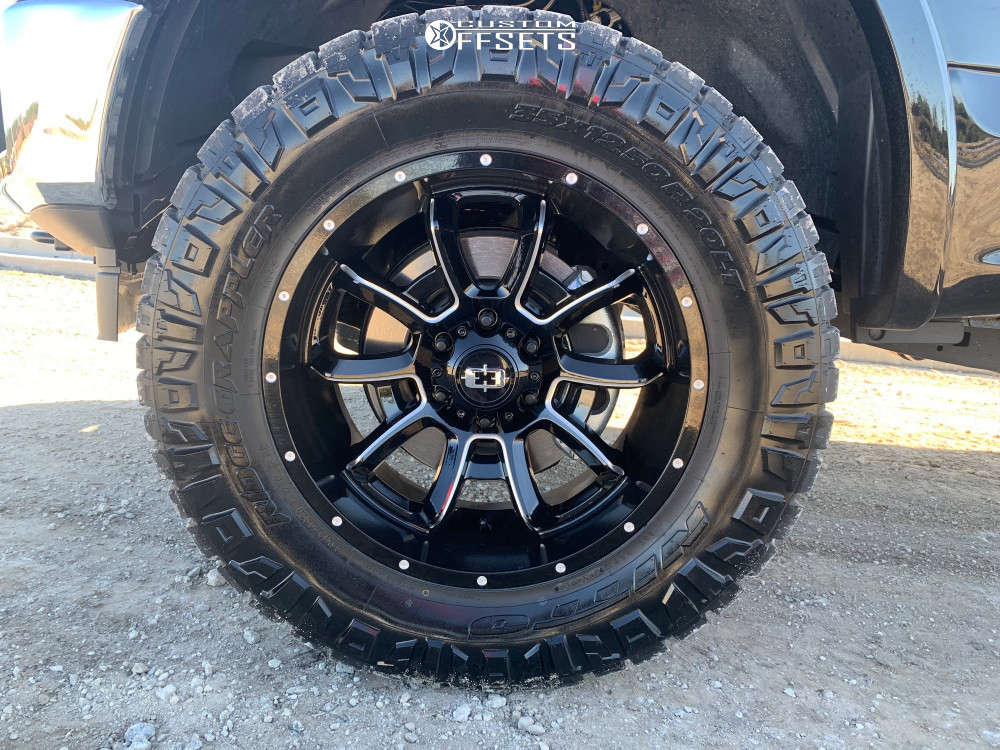 2019 Ford F-150 with 20x9 12 Vision Bomb and 35/12.5R20 Nitto Ridge ...