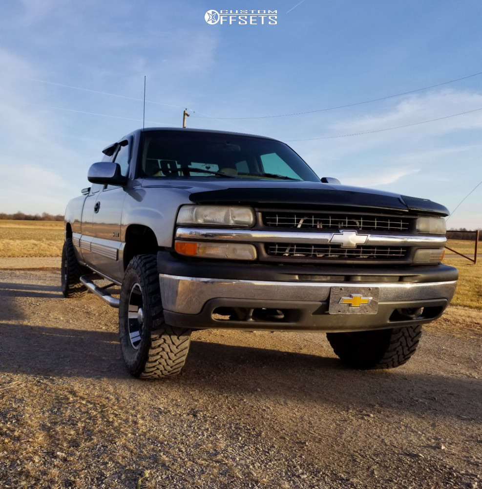 1999 Chevrolet Silverado 1500 with 16x9 -12 Devino DV349 and 305/70R16 ...