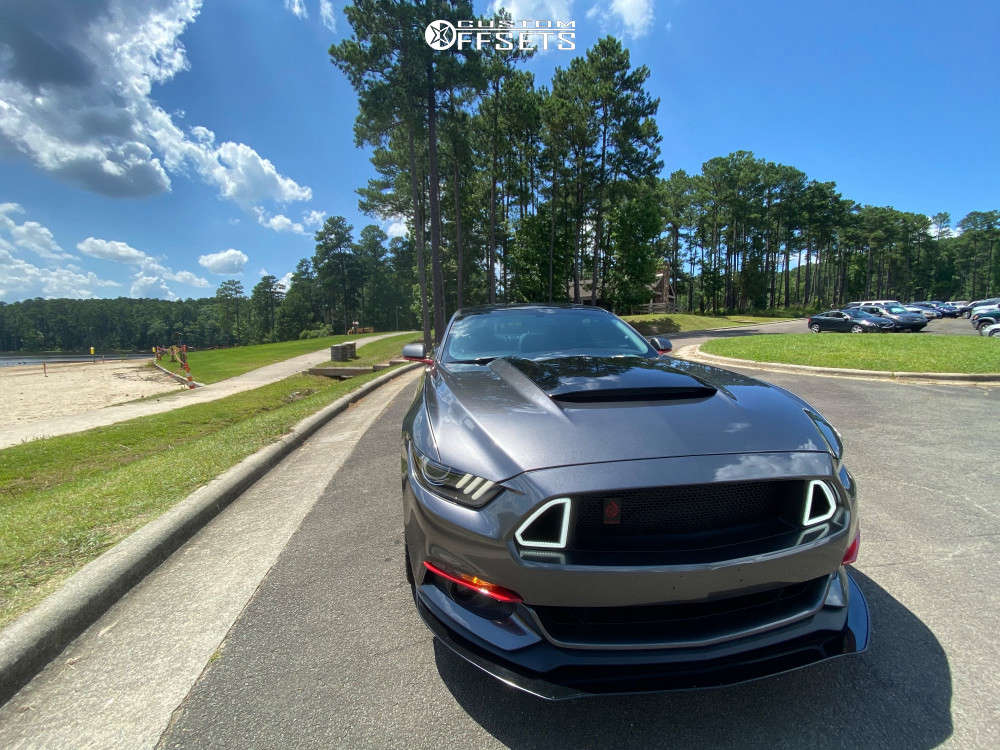 2017 Ford Mustang with 20x9 35 Asanti Black ABL-23 and 275/35R20 Mickey ...