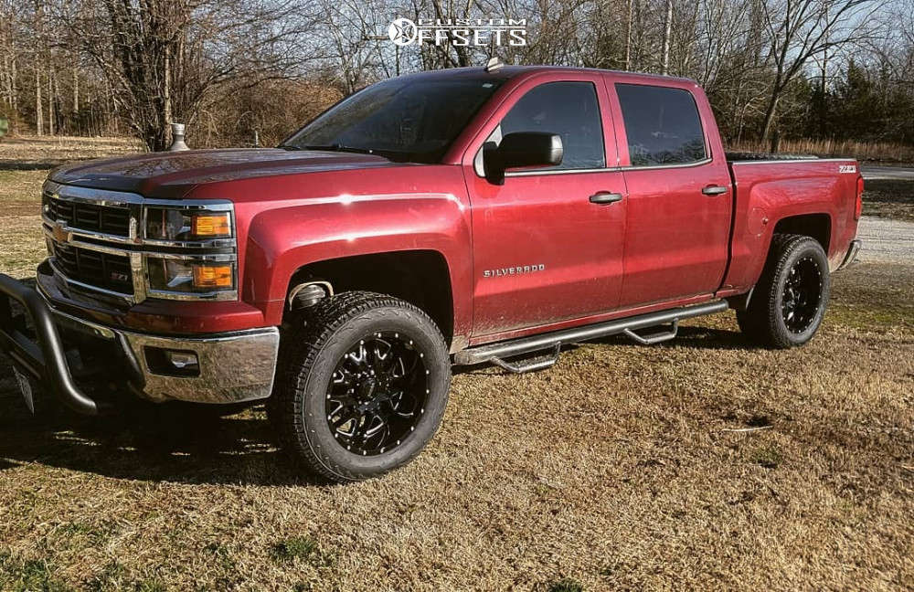 2014 Chevrolet Silverado 1500 with 20x10 -25 Ultra Hunter and 305/55R20 ...