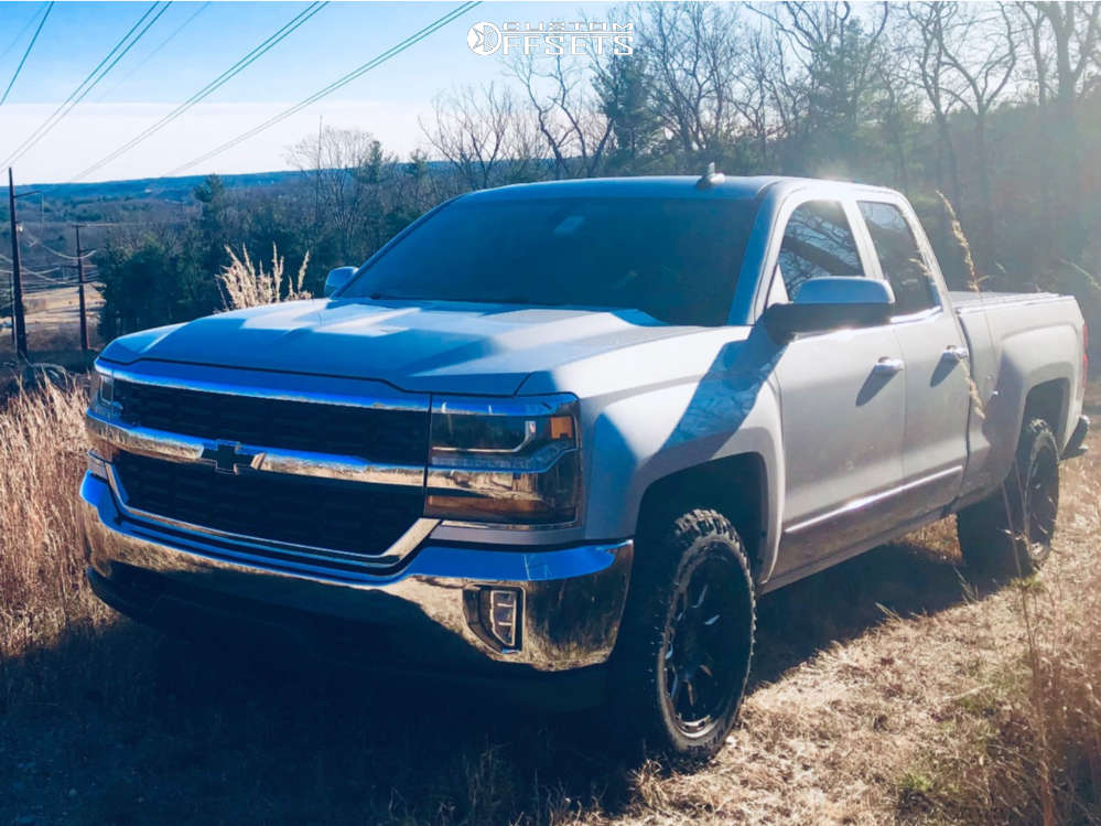 2016 Chevrolet Silverado 1500 with 18x9 12 Black Rhino Sierra and 265 ...