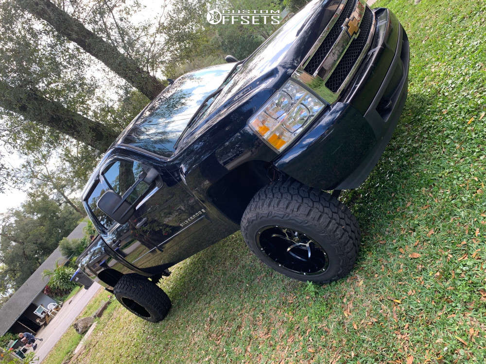 2008 Chevrolet Silverado 1500 with 20x12 -51 Vision Prowler and 35/12 ...