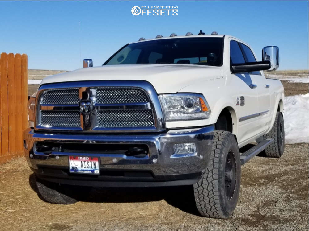 2016 Ram 3500 with 18x9 18 American Outlaw Marshal and 295/70R18 ...