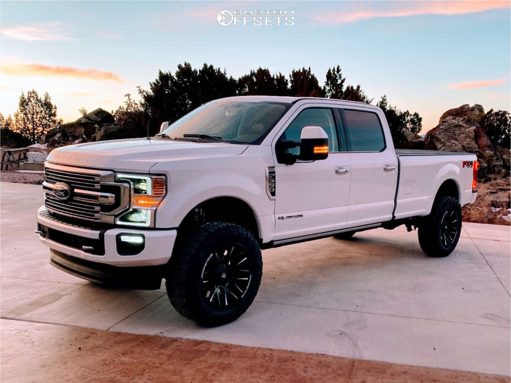2020 Ford F-350 Super Duty with 22x10 -25 Dropstars 654mb and 37/12 ...
