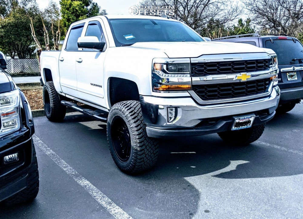 2016 Chevrolet Silverado 1500 with 20x10 -25 Cali Offroad Rawkon and 35 ...