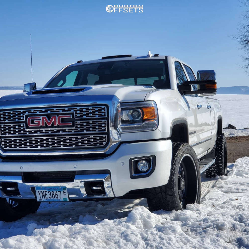 2018 GMC Sierra 3500 HD with 22x10 -25 American Force Rebel Ss and 33/ ...