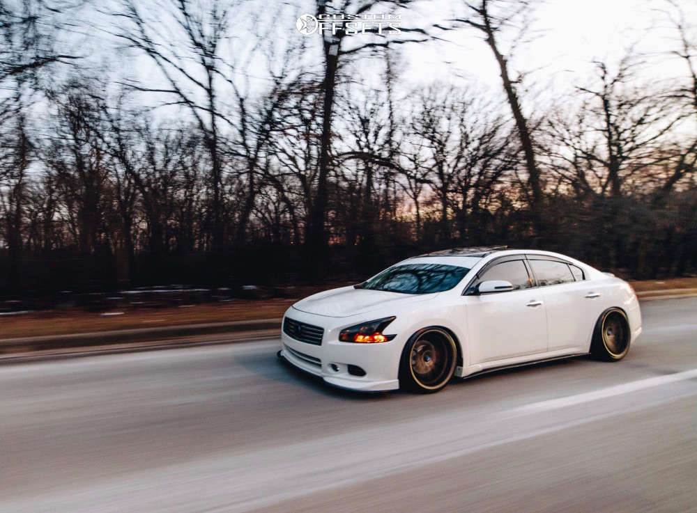 2013 Nissan Maxima with 20x10 30 Rohana Rc10 and 255/35R20 Falken Ziex ...