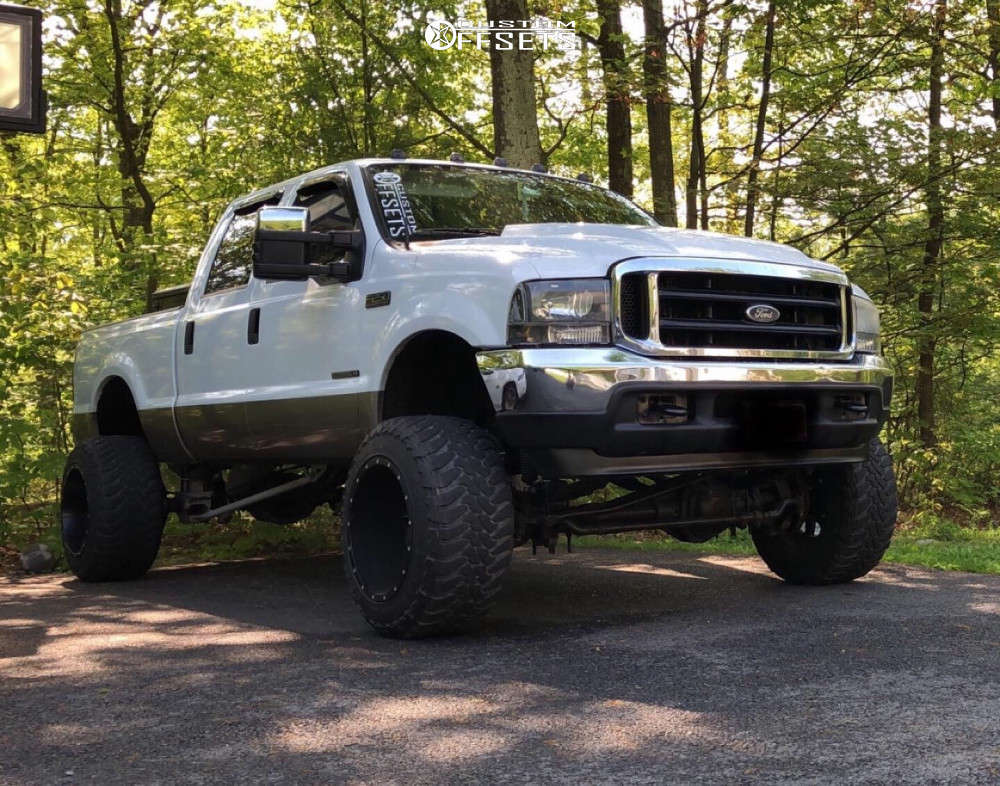 2002 Ford F-250 Super Duty with 20x14 -76 Fuel Maverick D538 and 35/12 ...