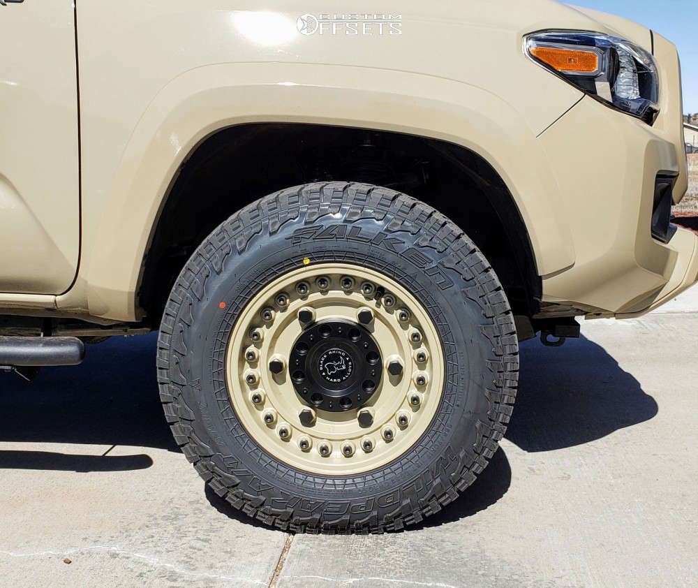 2019 Toyota Tacoma with 17x9.5 6 Black Rhino Armory and 265/70R17 ...