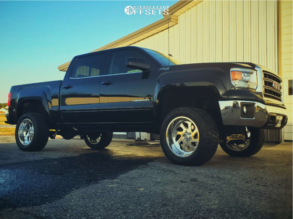 2015 GMC Sierra 1500 with 20x10 -25 Fuel Forged FF39 and 305/50R20 ...