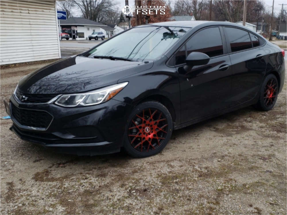 2017 Chevrolet Cruze with 17x7.5 42 Spec-1 Sp-52 and 215/45R17 Federal ...