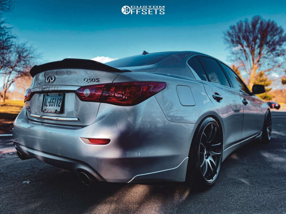 2014 INFINITI Q50 with 19x9.5 22 ESR Sr08 and 255/35R19 Achilles 868 ...