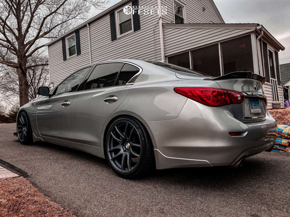 2014 INFINITI Q50 with 19x9.5 22 ESR Sr08 and 255/35R19 Achilles 868 ...