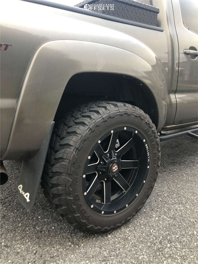 2009 Toyota Tacoma with 20x10 -19 Ballistic Rage and 295/55R20 Toyo ...