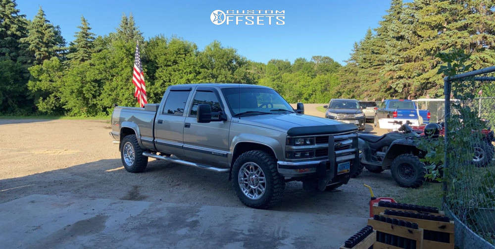 2000 Chevrolet K2500 with 20x9 18 Work Conquest and 275/65R20 Cooper ...