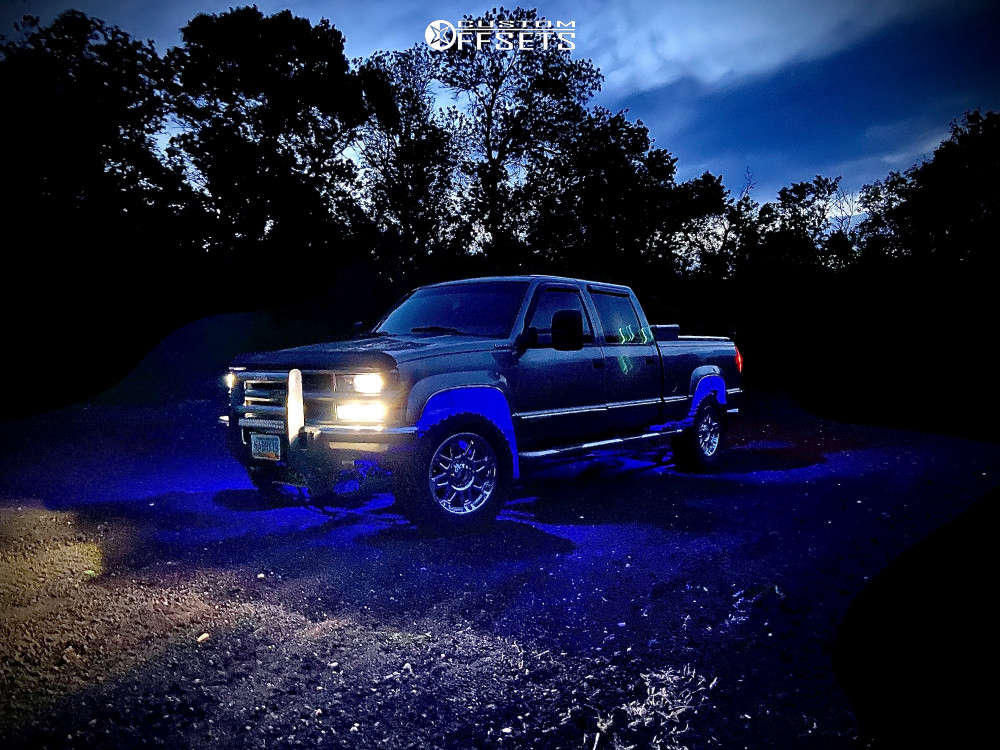 2000 Chevrolet K2500 with 20x9 18 Work Conquest and 275/65R20 Cooper ...